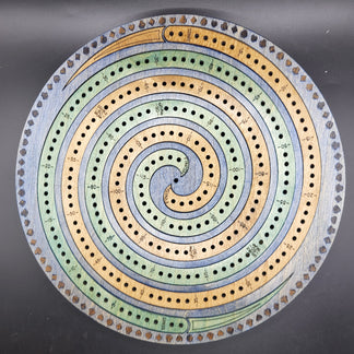 Double Spiral 2 Track Cribbage Board – WillowberryWorkshop