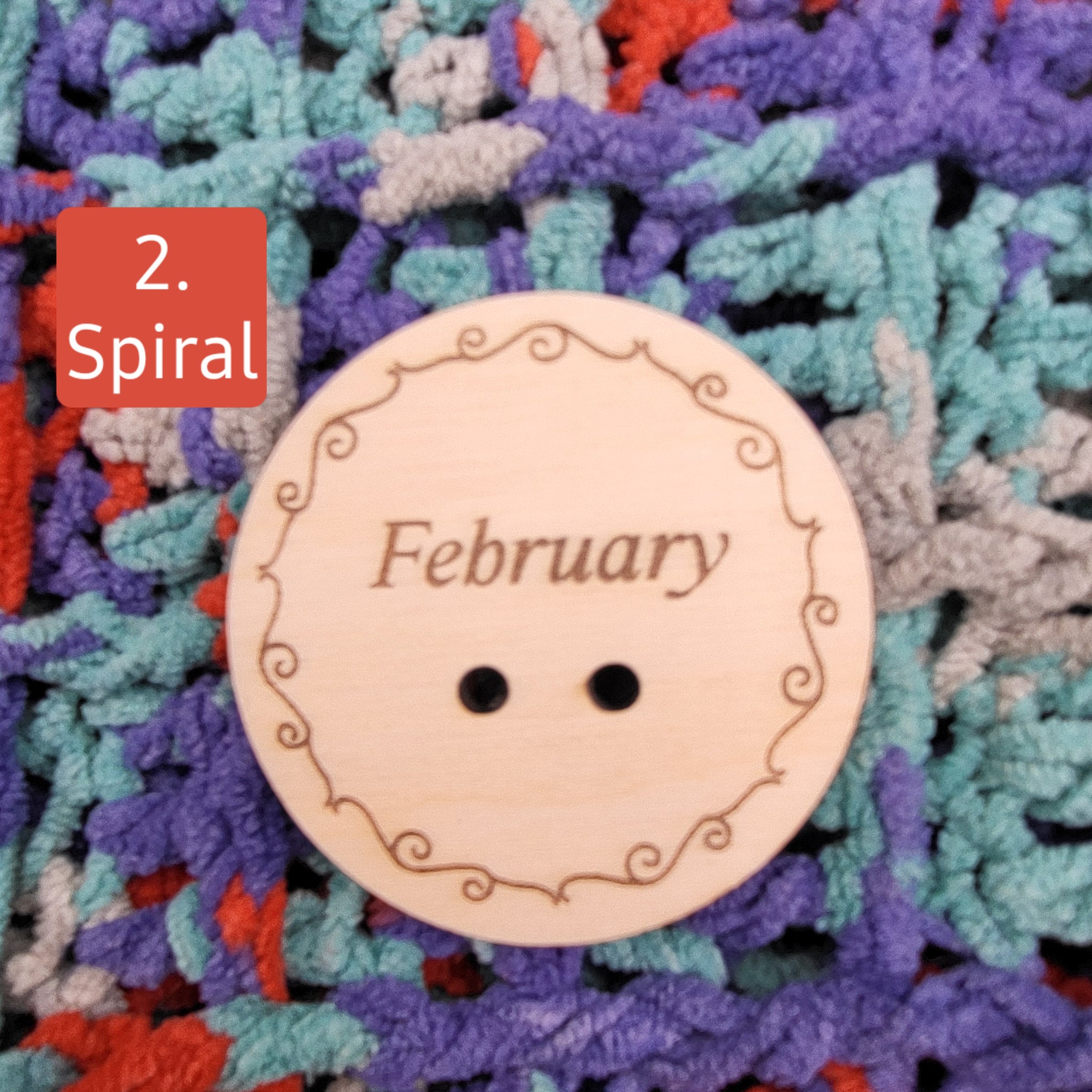 Temperature Blanket Month Buttons Round – WillowberryWorkshop